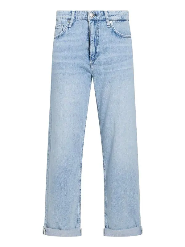 Rag & Bone Solid Color Straight-leg Trousers - Blue