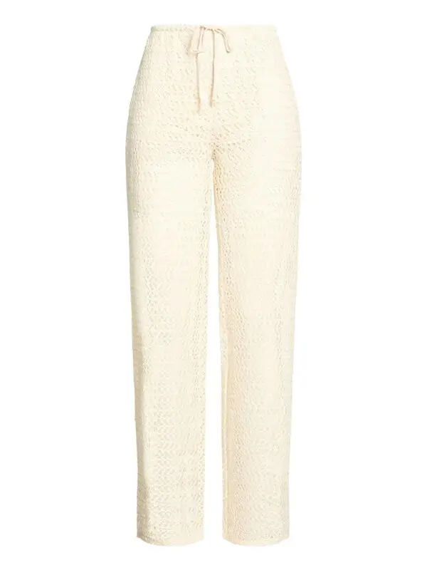 Rag & Bone Straight-leg Drawstring Trousers - Ivory