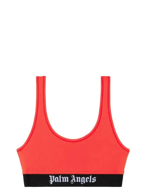 Palm Angels Logo-band Sports Bra - Orange