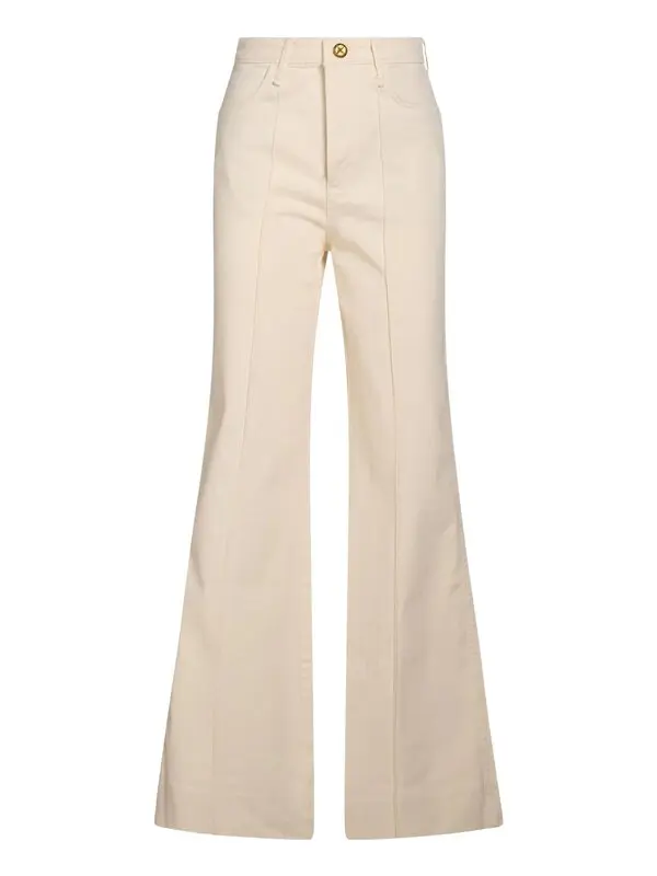 Rag & Bone Flared Denim Trousers - Nude