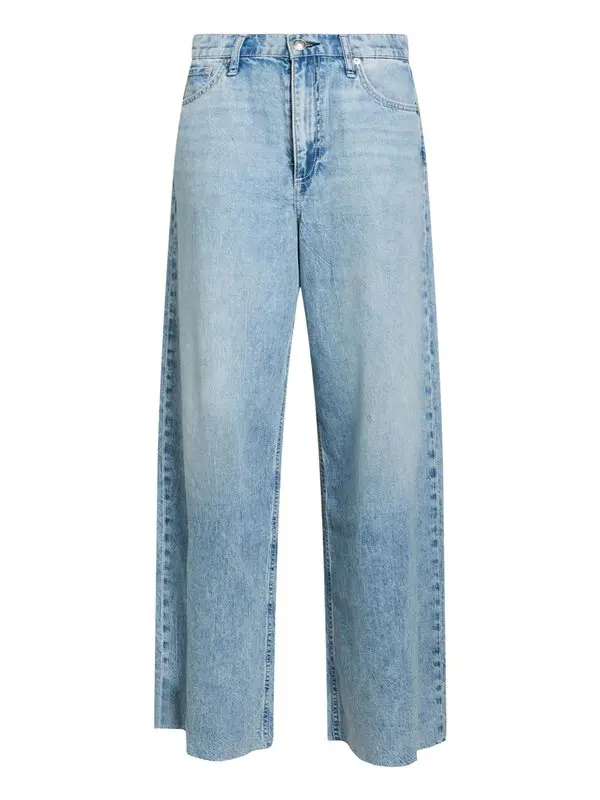 Rag & Bone Wide-leg Denim Trousers - Blue