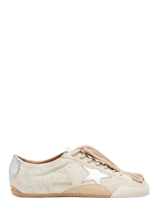 GOLDEN GOOSE True Star Suede Sneakers - Light Gray