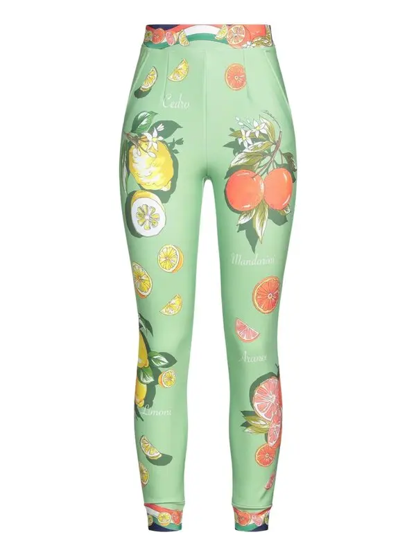 Dolce & Gabbana Printed Leggings - Green