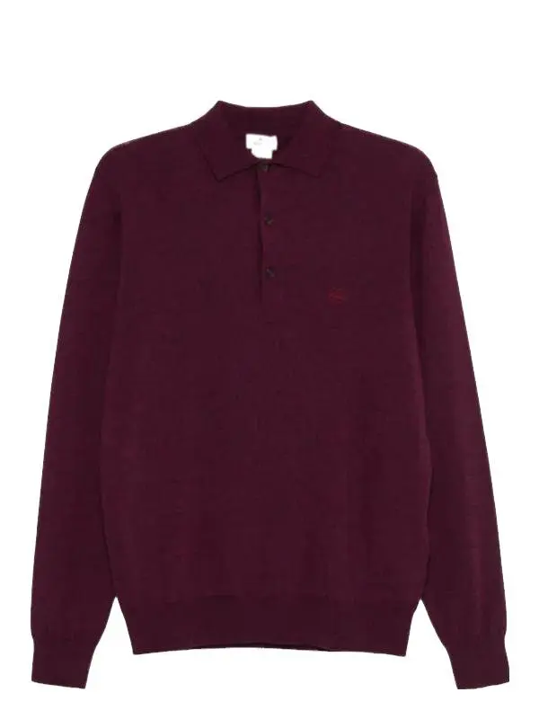 Etro Embroidered Logo Polo Shirt - Brown