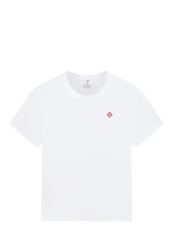 Casablanca Logo Detail T-shirt - White