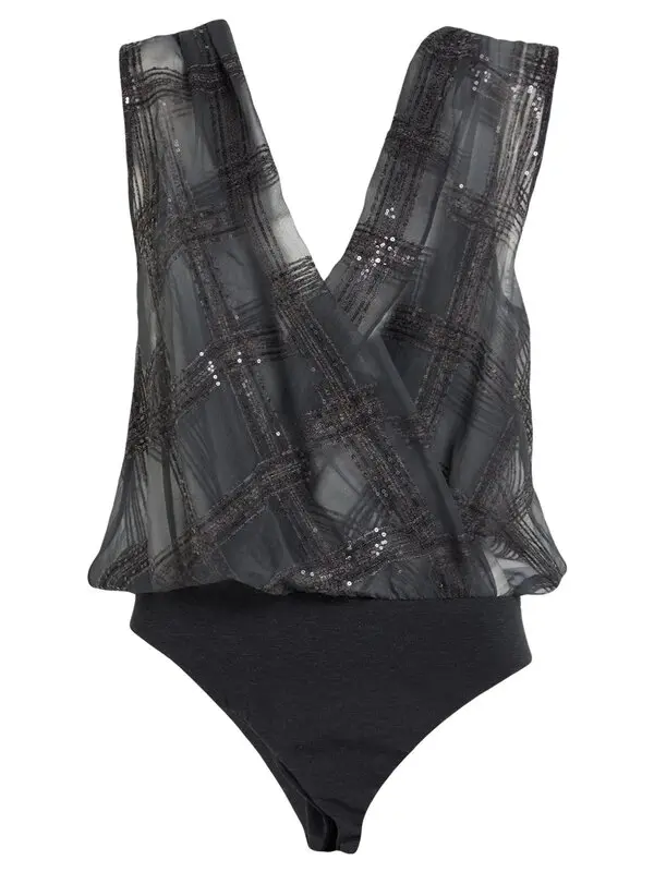Brunello Cucinelli Sleeveless Low-cut Dress - Black