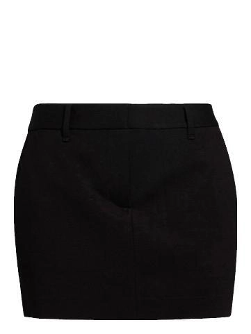 Rag & Bone Flared Mini Skirt With Belt Loops - Black