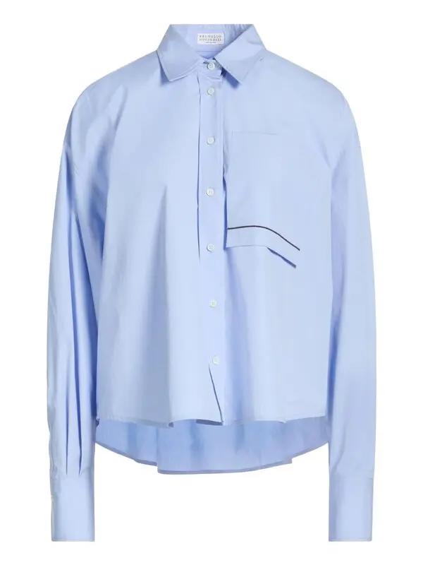 Brunello Cucinelli Long Sleeve Shirt - Blue