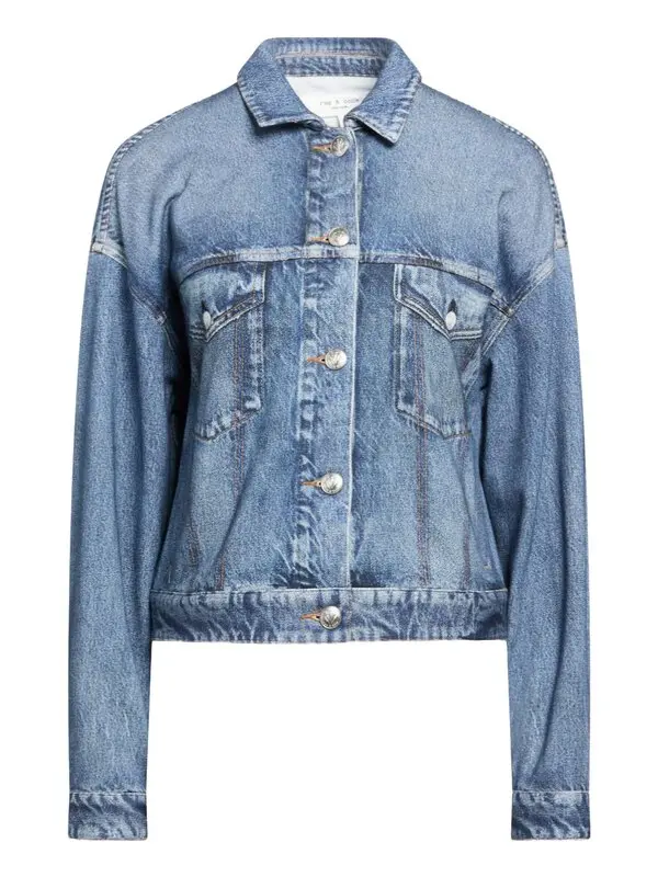 Rag & Bone Classic Denim Shirt Jacket - Blue