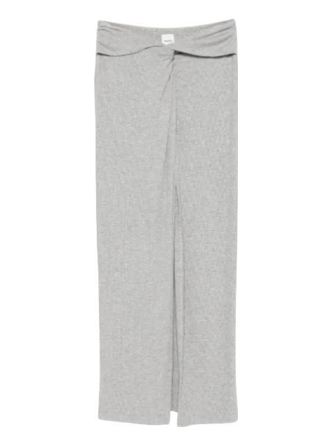 Nanushka Carlene Twisted Maxi Skirt - Gray