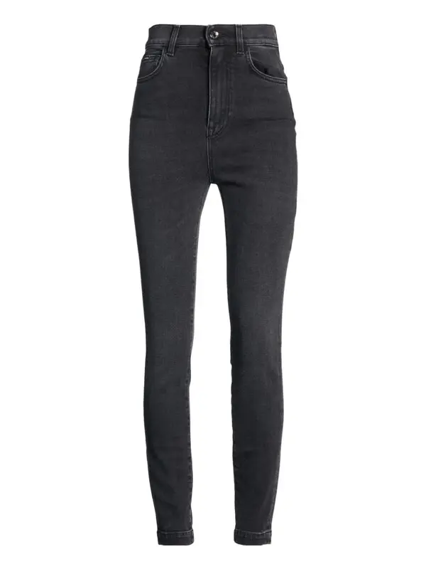 Dolce & Gabbana Colored Denim Skinny Jeans - Black
