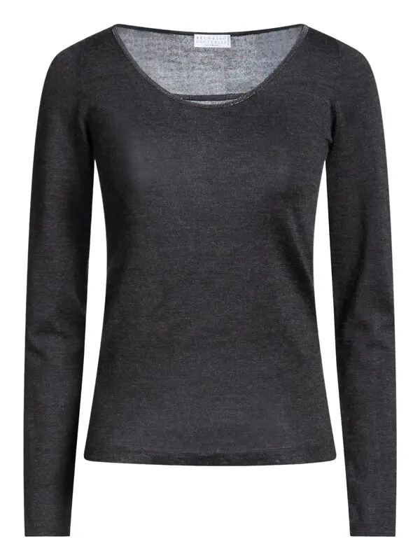 Brunello Cucinelli Lightweight Knit Sweater - Black
