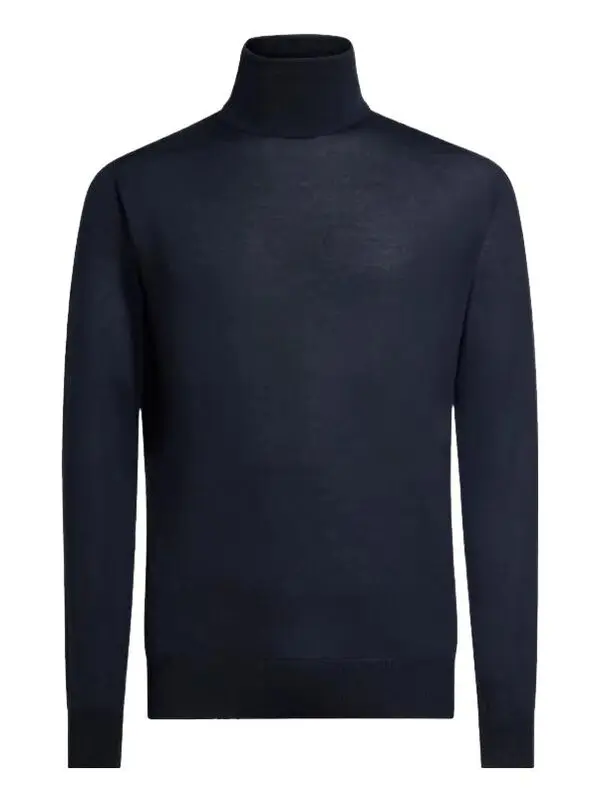Etro Cashmere And Silk Turtleneck Sweater - Black