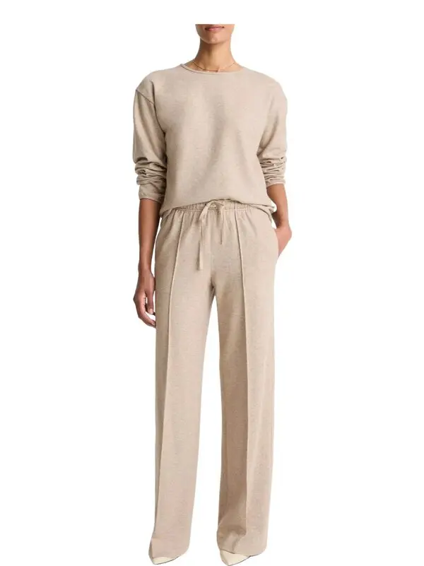 Vince Tailored Wide-leg Wool-blend Pants - Nude
