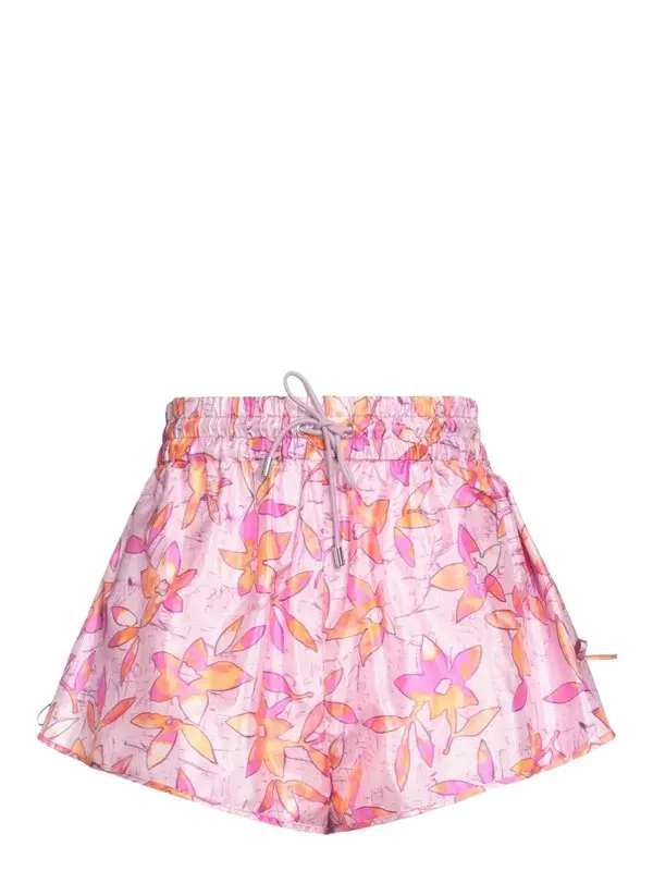 Isabel Marant Étoile Floral Print Satin Shorts - Pink