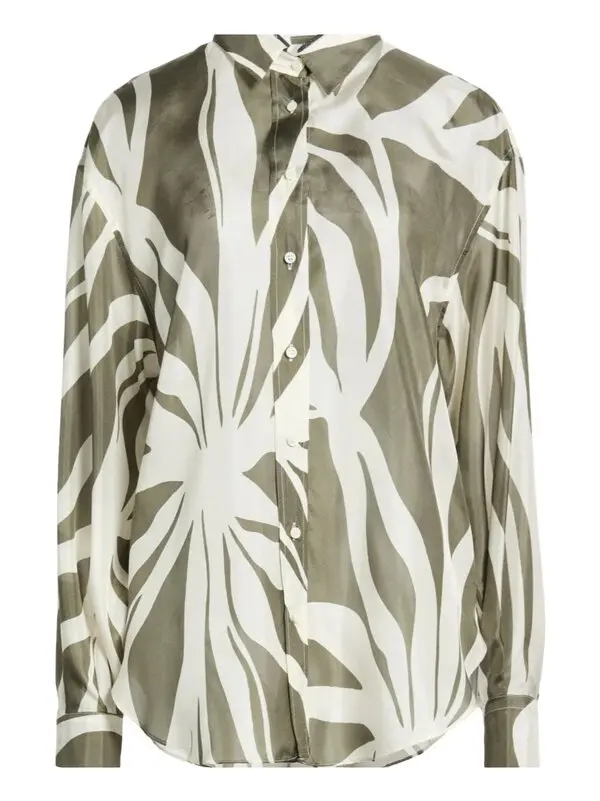Brunello Cucinelli Silk Shirts Blouses - White