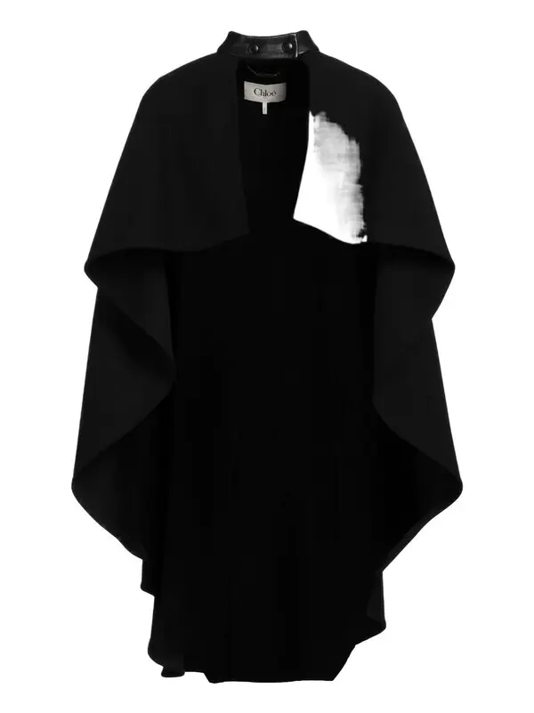 Chloé Shawl Cape - Black