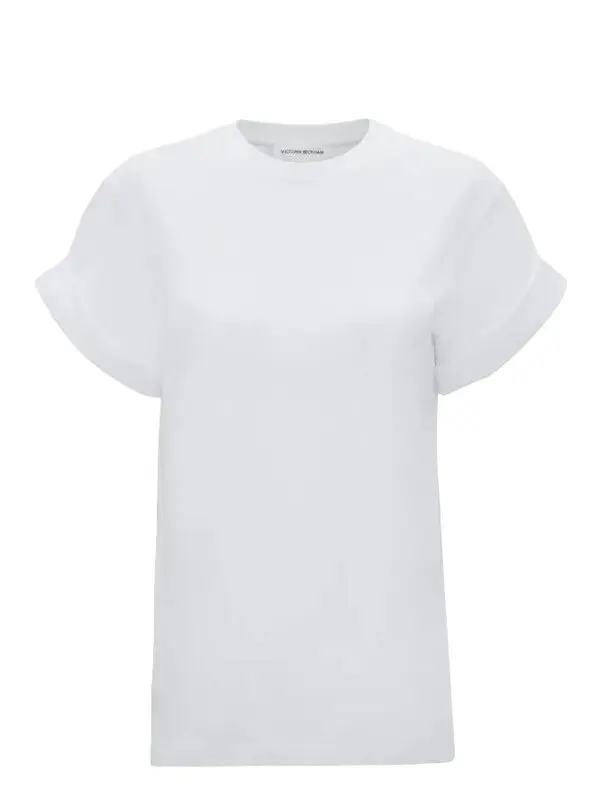 Victoria Beckham Crew-neck Organic-cotton T-shirt - White