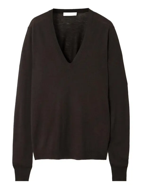 JOSEPH Cashmere V-neck Knitwear - Brown