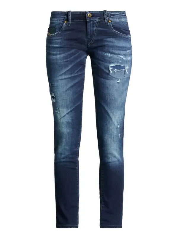 DIESEL® Dark Stretch Ripped Jeans - Blue