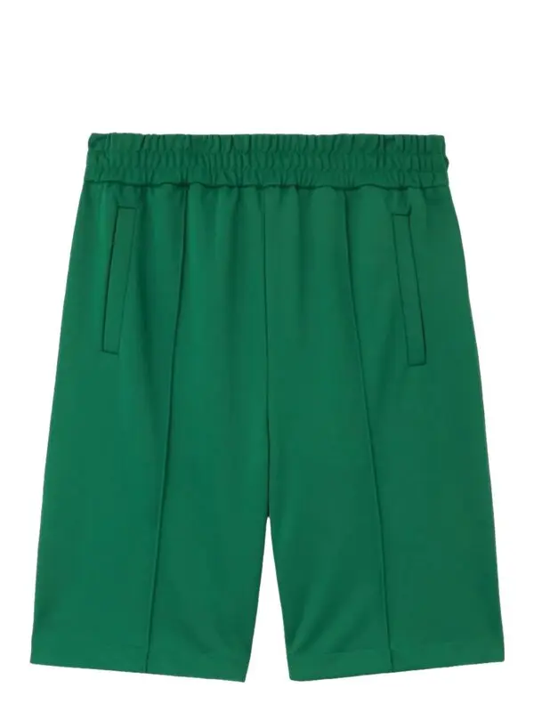 Palm Angels Curved Logo Track Shorts - Green