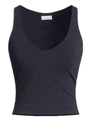 Brunello Cucinelli Sleeveless Crewneck Jersey Top - No