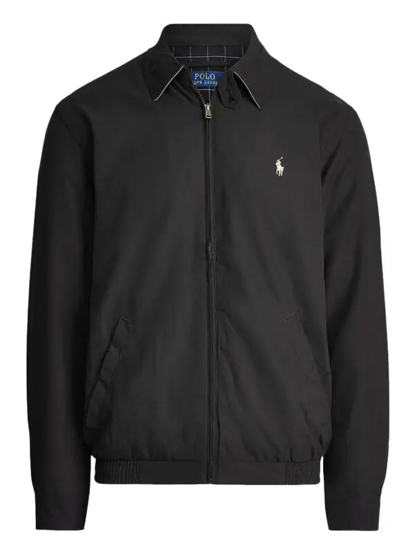Polo Ralph Lauren Zip-up Logo Embroidered Jacket - Black