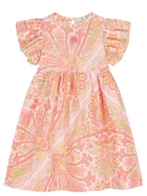 Etro Paisley Pattern Ruffled Dress - Pink