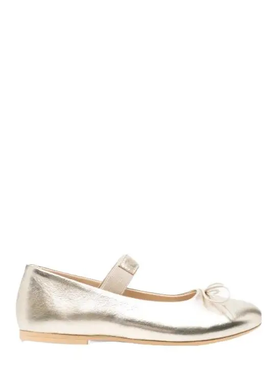 TWINSET Ballerina Flats With Bow Detail - White