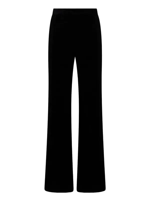 Max Mara Velvet Boot-cut Trousers - Black