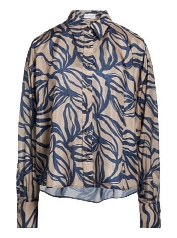 Brunello Cucinelli Silk Shirts Blouses - Khaki