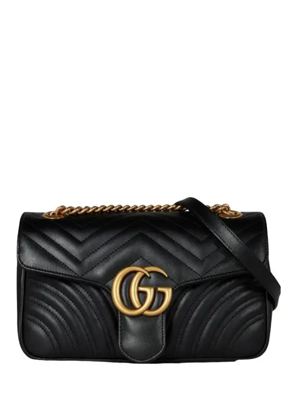Gucci Small Marmont Shoulder Bag - Black