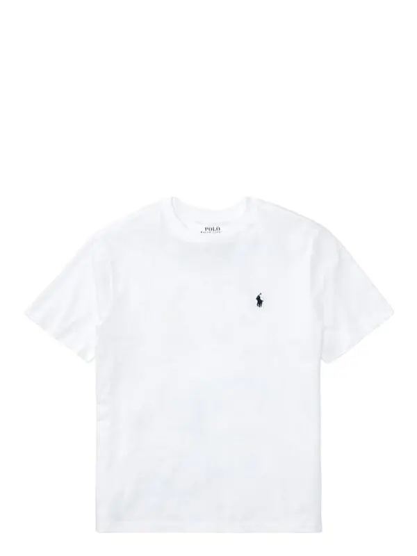 Polo Ralph Lauren Short-sleeved Crewneck T-shirt With Logo - White