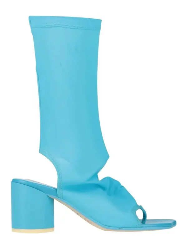 MAISON MARGIELA Square Toe High-heeled Sandals - Blue