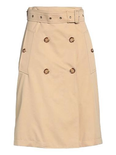Burberry Midi Skirt - Nude
