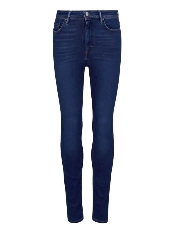 Acne Studios Slim Fit Logo Jeans - Blue