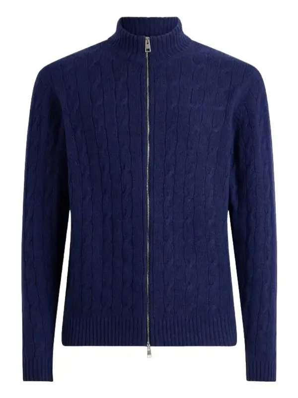 Etro Zip-up Cashmere Cardigan - Black