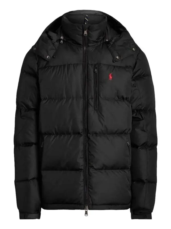 Polo Ralph Lauren Quilted Puffer Jacket With Stand Collar And Logo - No