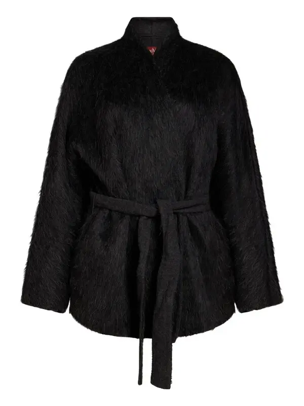 Max Mara Belted Coat - Black