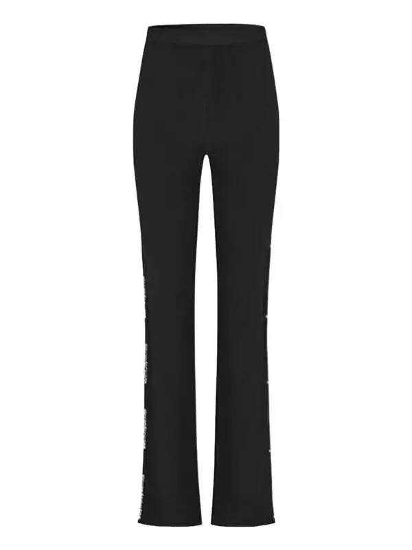 Alexander Wang Jacquard Logo Casual Pants - Black
