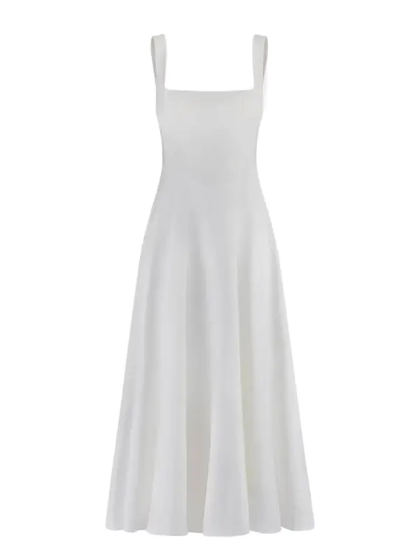 Christopher Esber Sleeveless Square Neck Dress - White