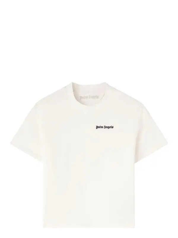 Palm Angels Embroidered Logo Cotton T-shirt - White