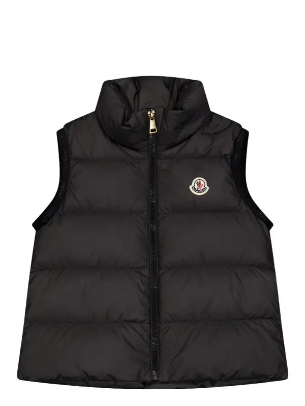 Moncler Logo Sleeveless Vest - Black