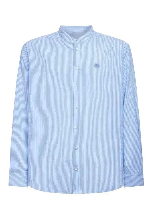 Etro Logo-embroidered Shirt - Blue