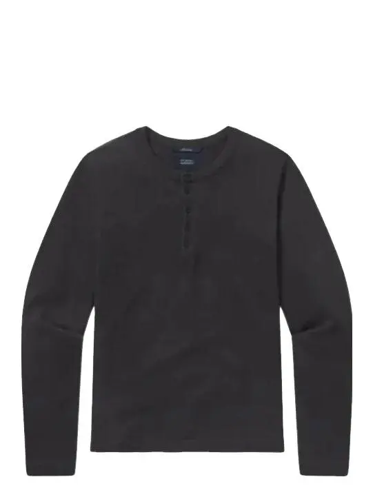 Citizens Of Humanity Buttoned Long-sleeve T-shirt - Black