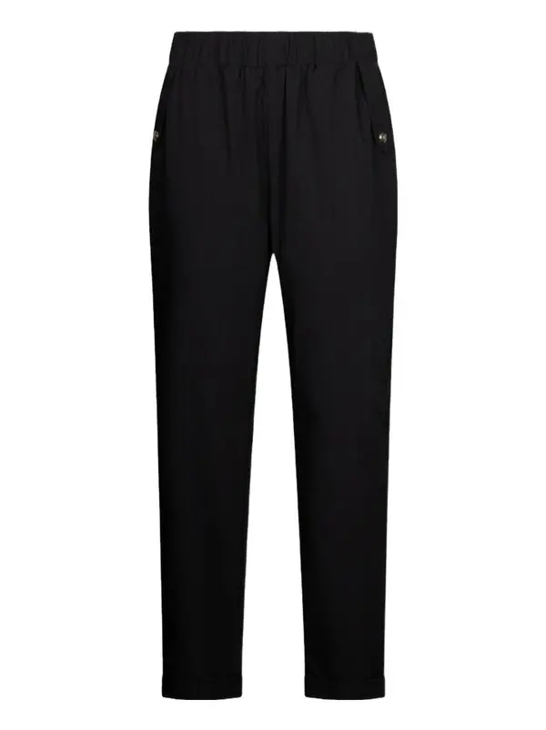 Liu Jo Cuffed Elasticated Trousers - Black