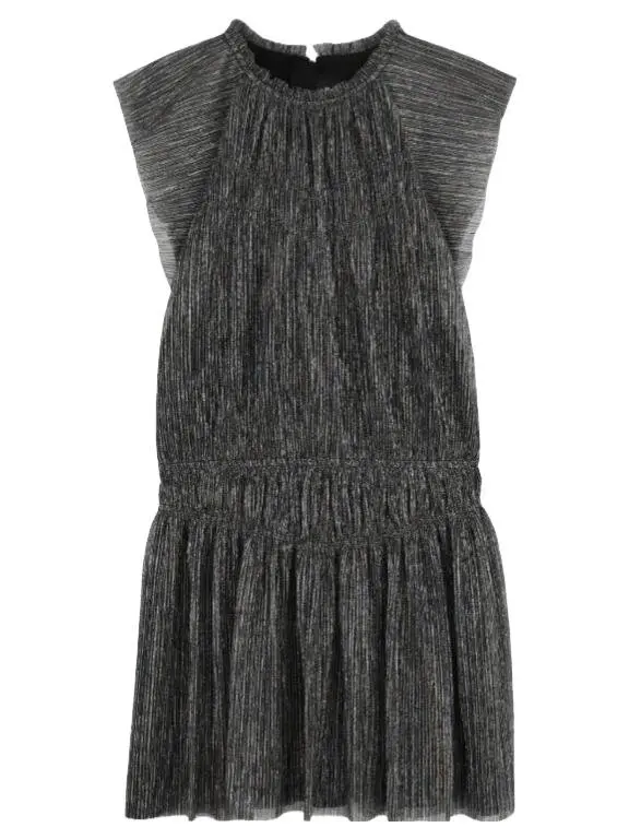 Zadig&Voltaire Round Neck Pleated Dress - No
