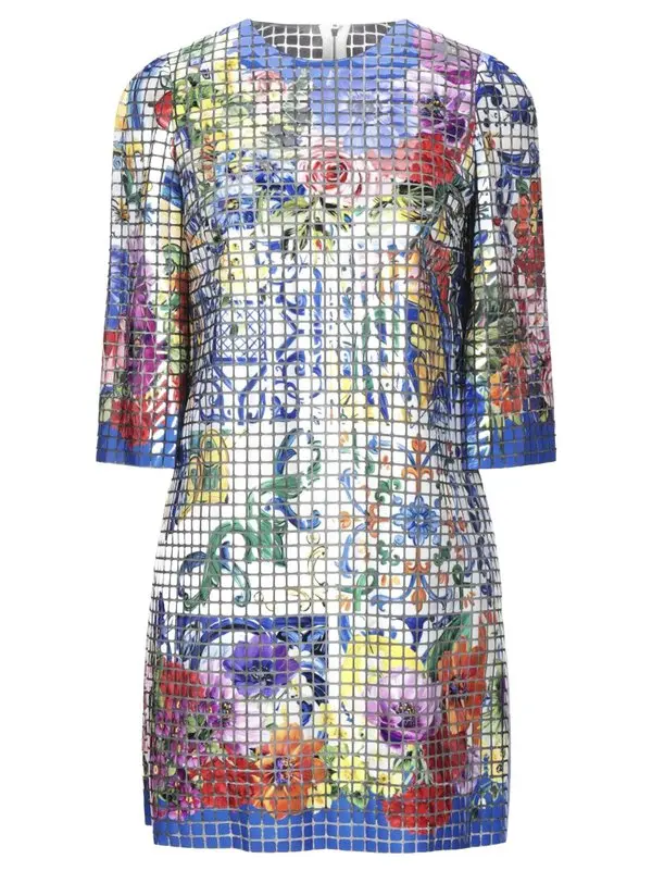 Dolce & Gabbana Floral-print Tulle Dress - Multicolor