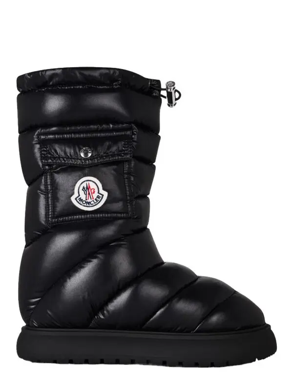 Moncler Logo Snow Boots - Black