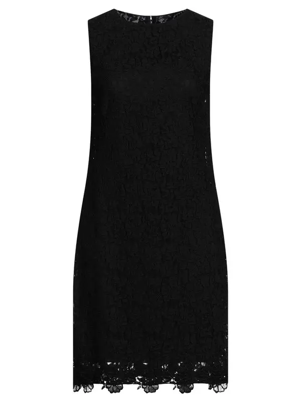 Dolce & Gabbana Sheath Lace Dress - Black
